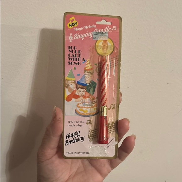 Vintage | Party Supplies | Vintage Magic Melody Singing Birthday Candle ...